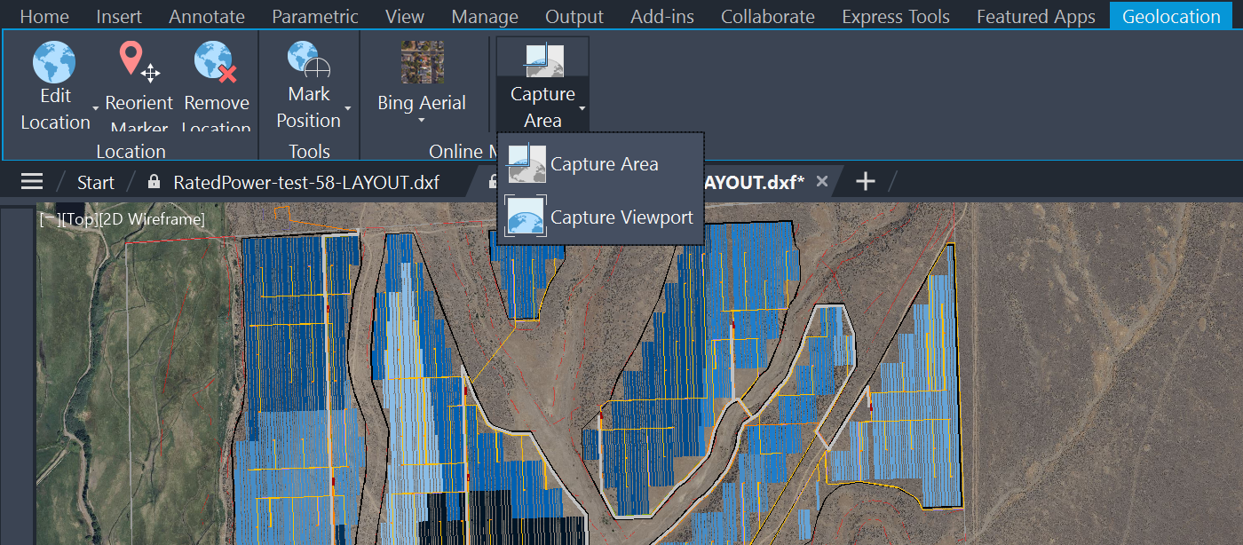 How to add a satellite view to the General Layout using AutoCAD?