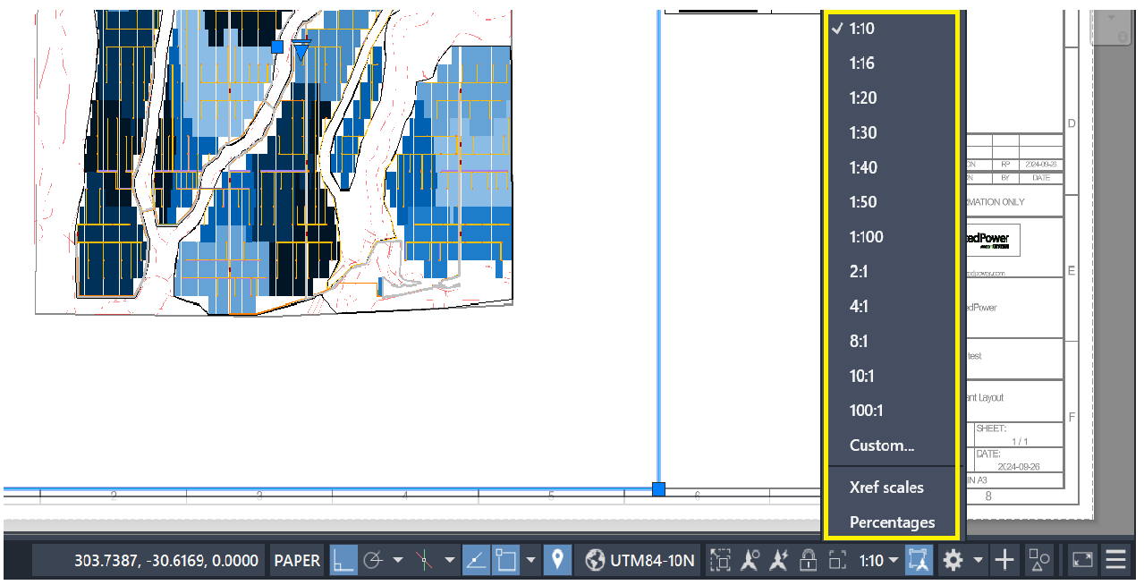 How to scale your DWG and DXF files from RatedPower on AutoCAD