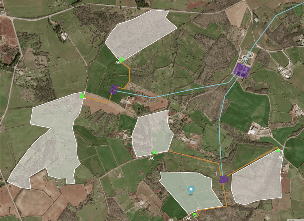 How to define the interconnection schema between PV plant and grid?