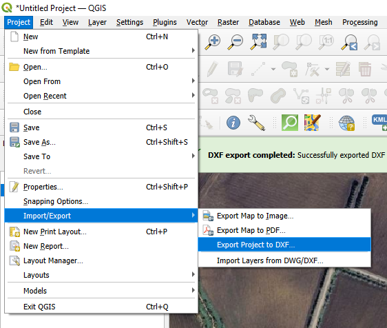 How to georeference a CAD file using QGIS