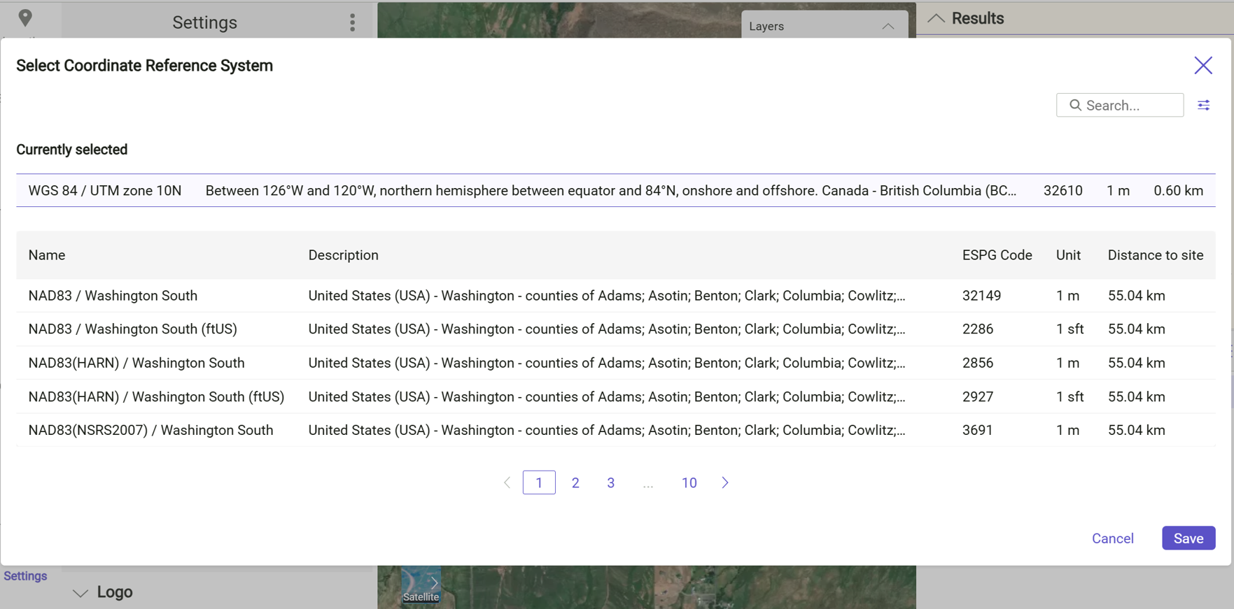 How to change the CRS of your layout in RatedPower