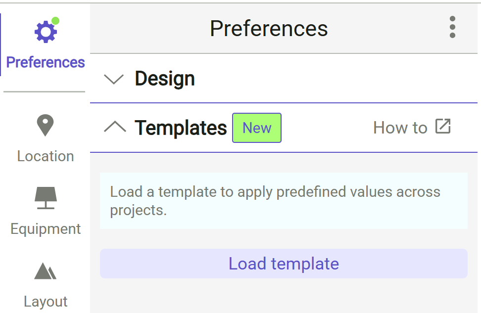 How to create and use input templates