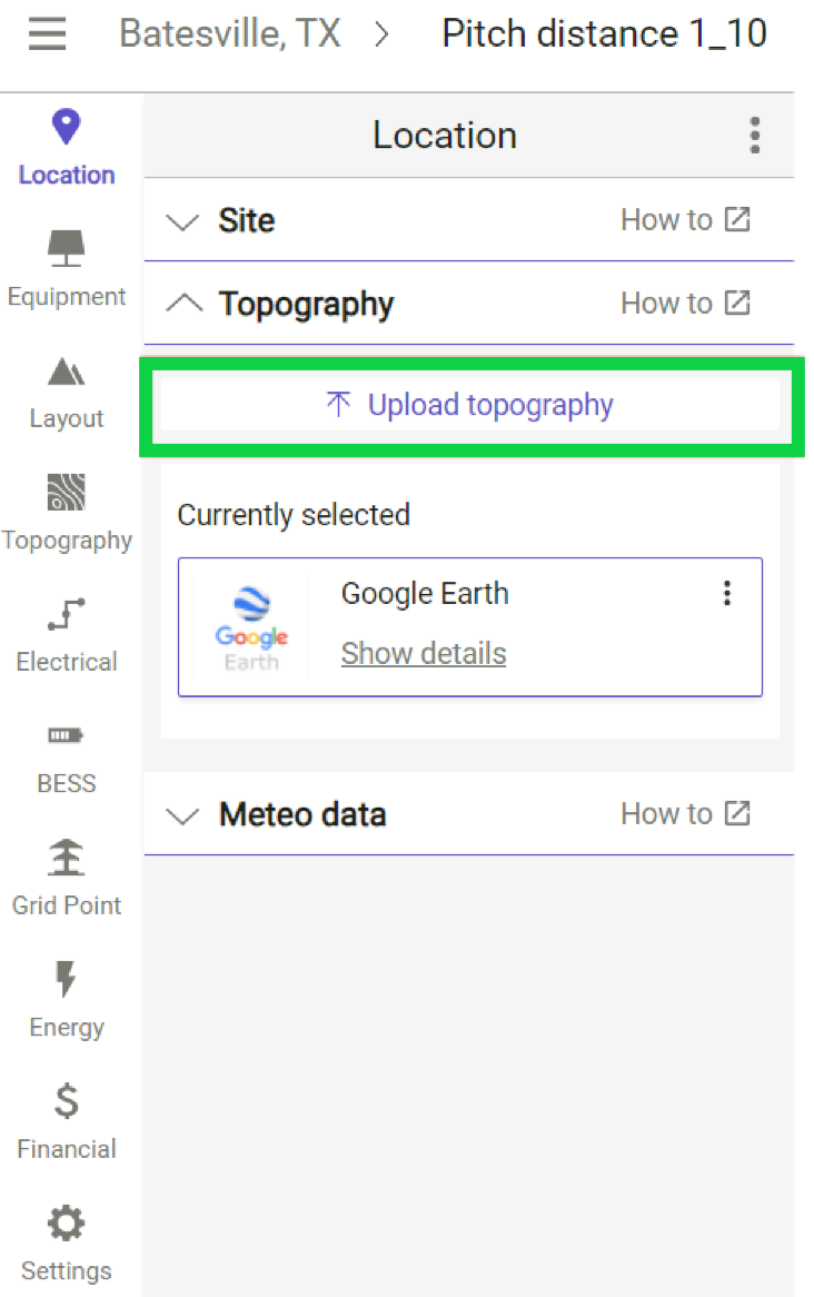 How to import GIS raster topography data in RatedPower