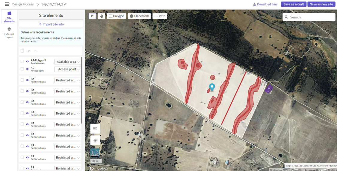 How to upload different types of restricted areas to RatedPower
