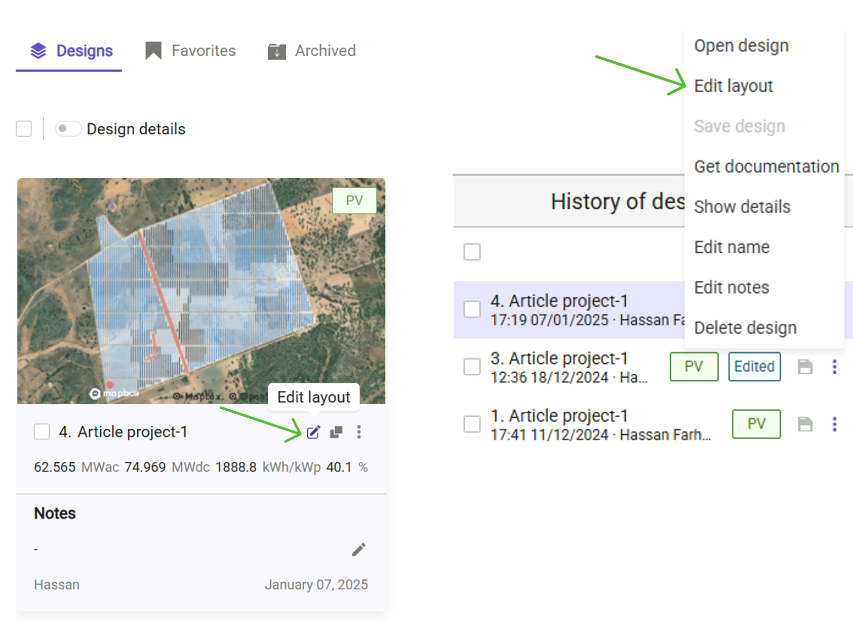 How to use the Layout Editor Feature