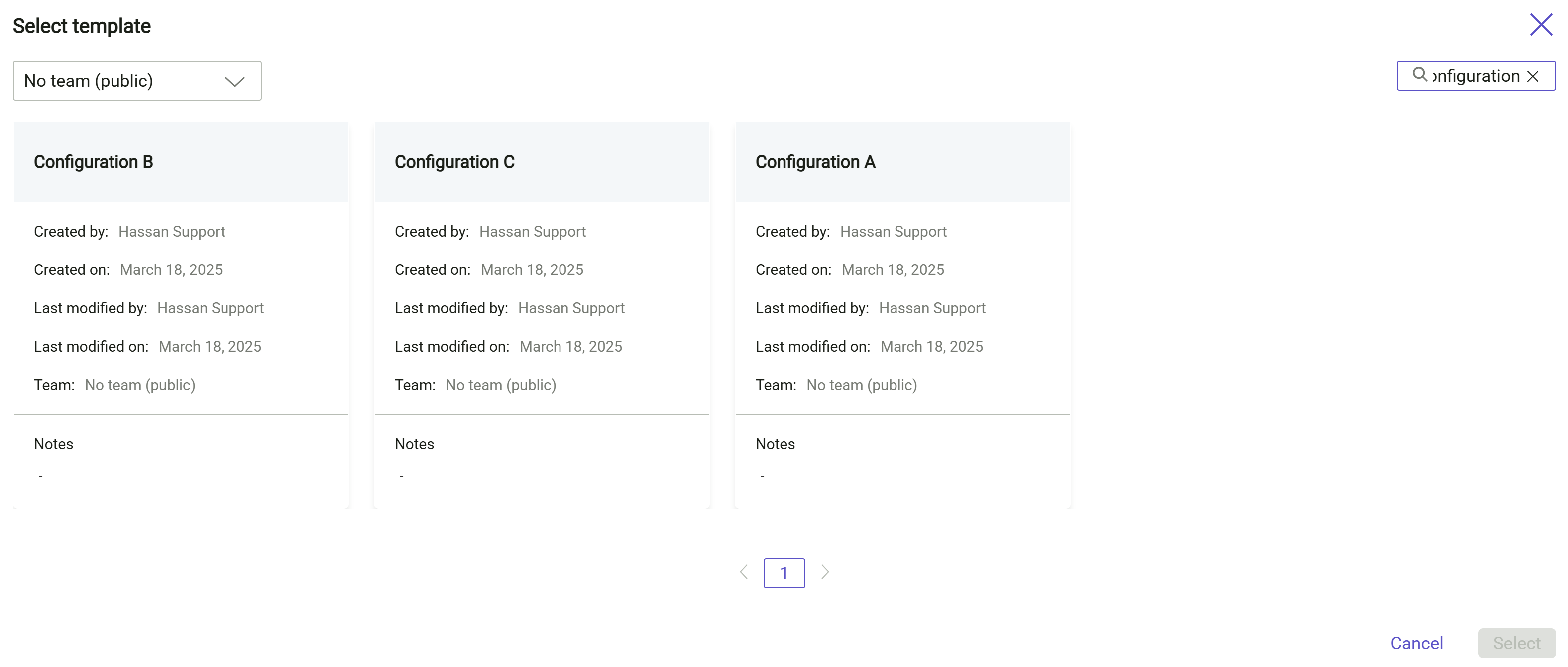 How to create and use input templates