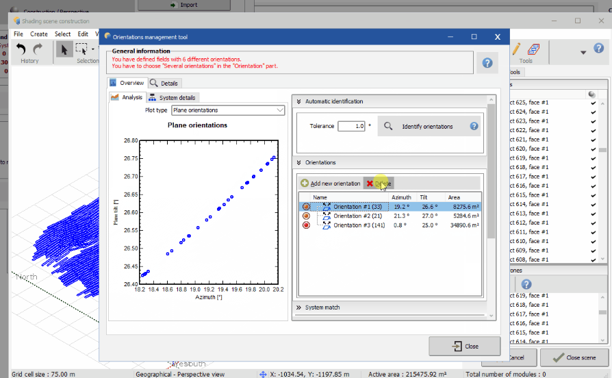 How to export a PV Collada fixed structures scene to PVsyst